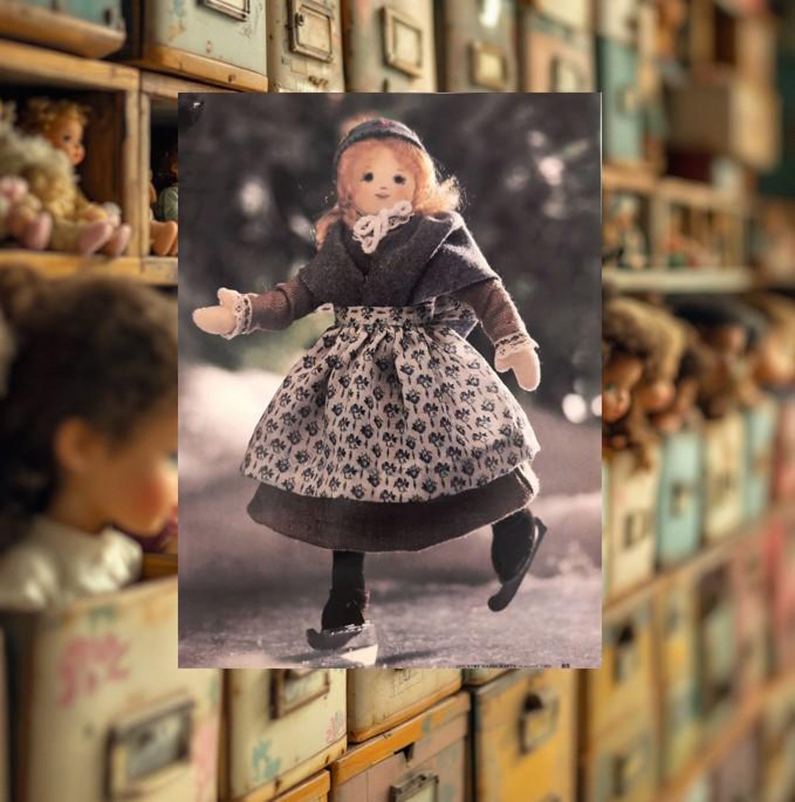 Vintage 1980s Ingrid the Ice Skating Doll Pattern: DIY Christmas Gift ...