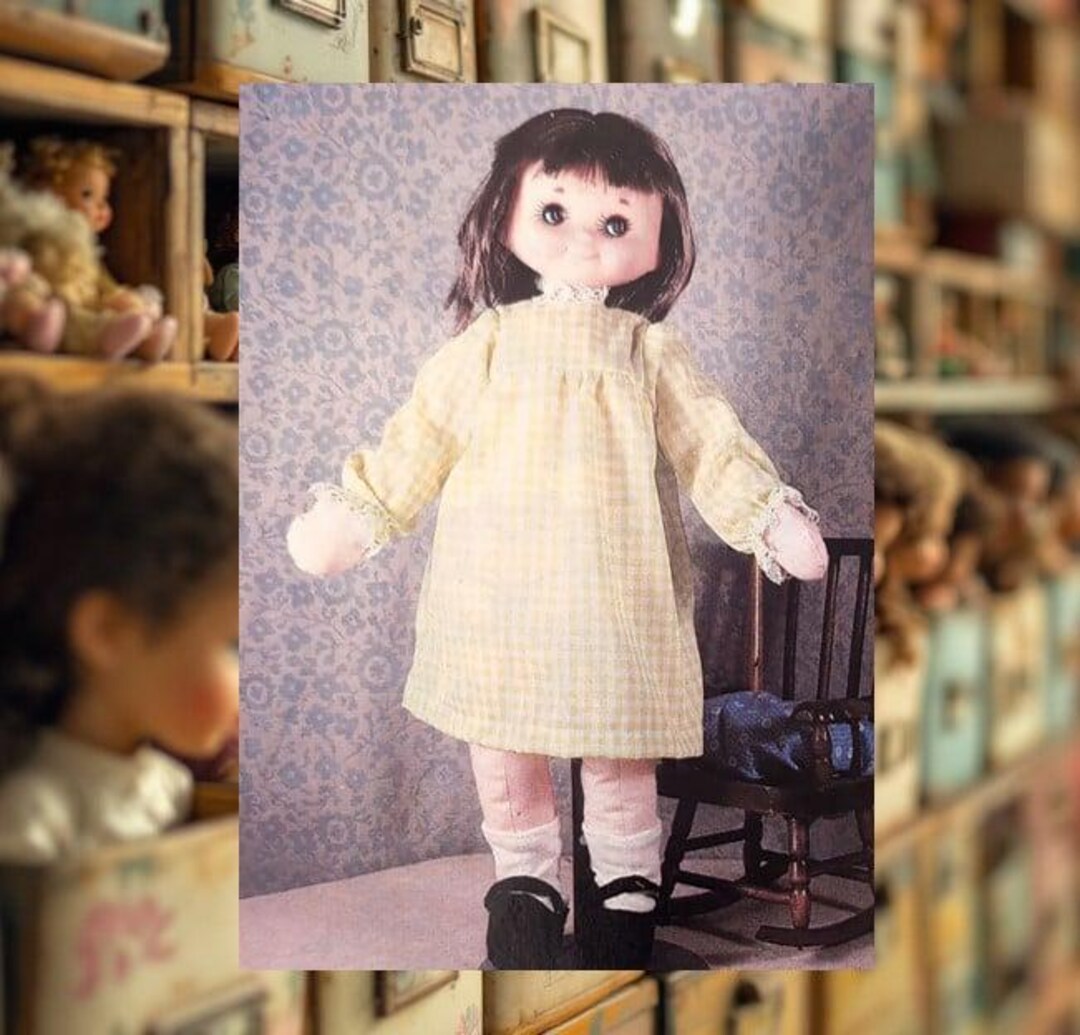 Vintage 1980s Marjie Doll Sewing Pattern: 17.5" Cloth Doll (PDF ...