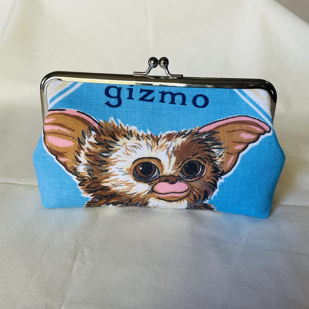 Gremlins Gizmo Vintage Bed Sheet 18cm Framed Kiss Lock Gamaguchi Pouch ...