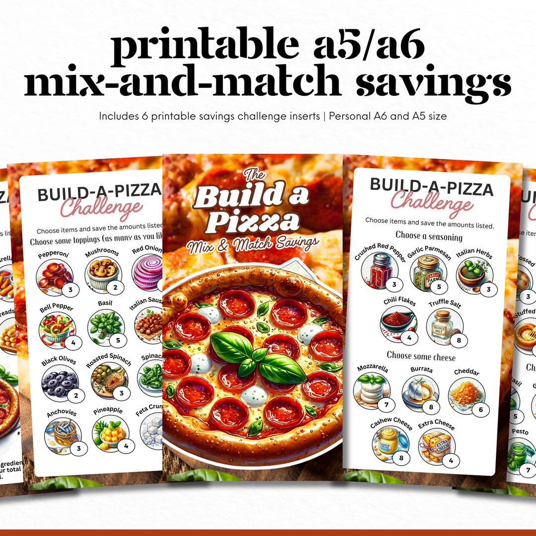 Printable Savings Challenge Bundle: A5/A6 Budget Binder Inserts (PDF ...
