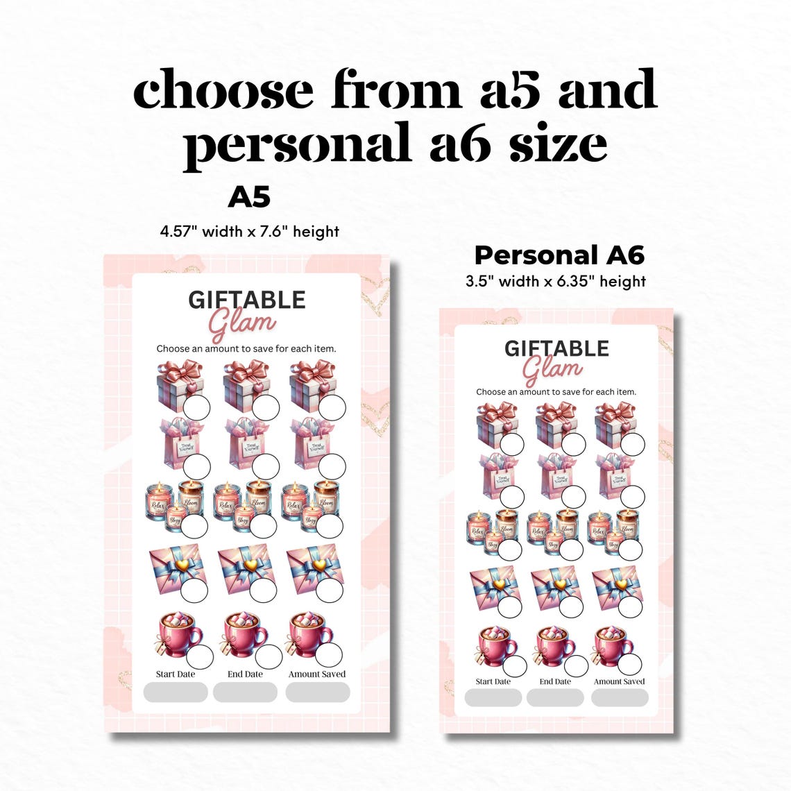 Printable Savings Challenge Bundle: A5/A6 Budget Binder Inserts (PDF ...