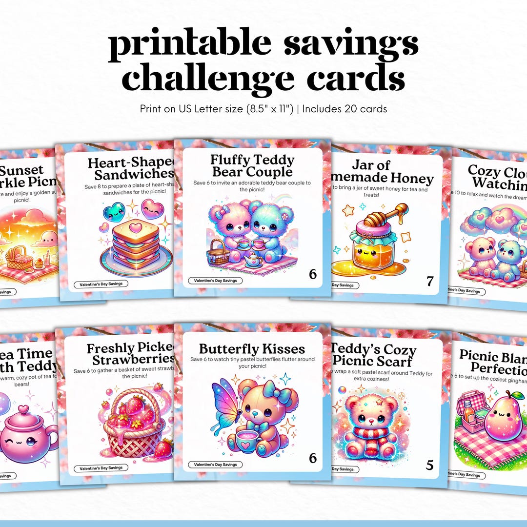 Printable A6 Savings Challenge Bundle, Cash Envelope Challenge Insert ...