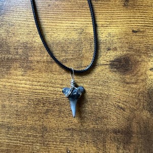 Shark Tooth Necklace Men's, Woman's, Kid's Real Fossil Handmade Custom ...