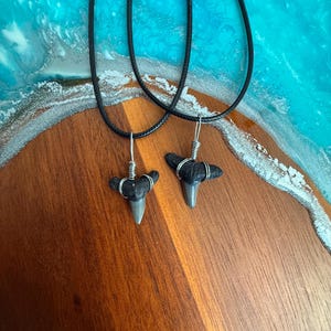 Shark Tooth Necklace| Men's, Woman's, Kid's| Real Fossil | Handmade ...