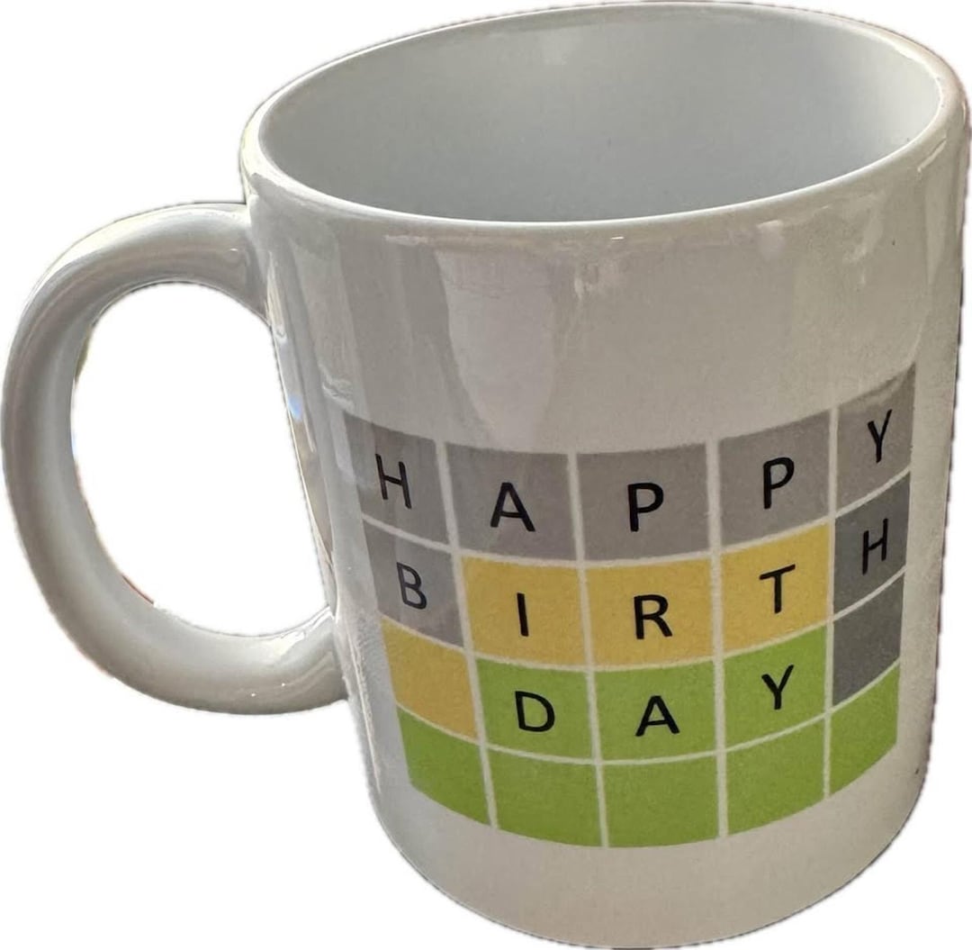 Wordle Happy Birthday Mug - Etsy
