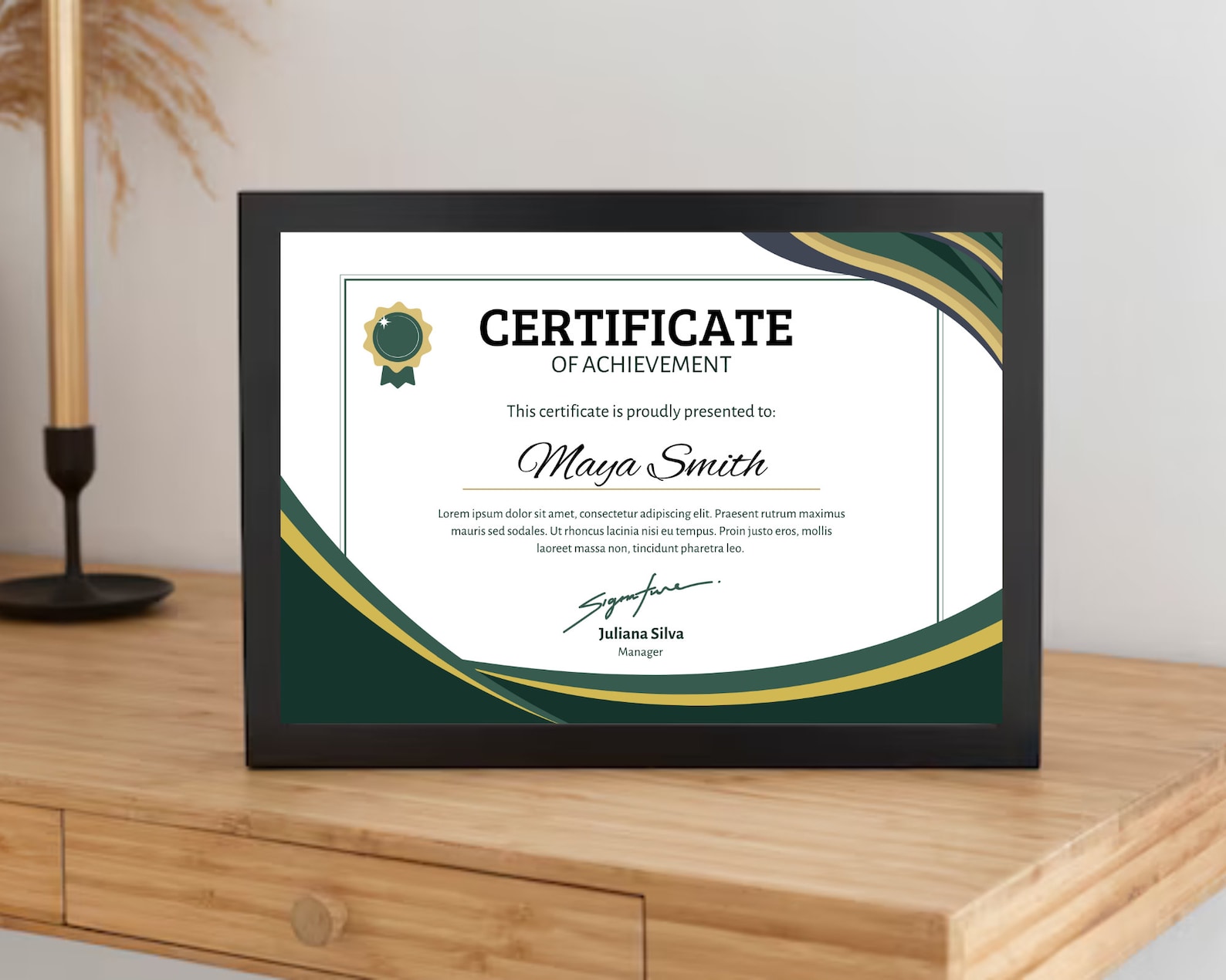 Outstanding Achievement Certificate, Recognize Excellence With ...
