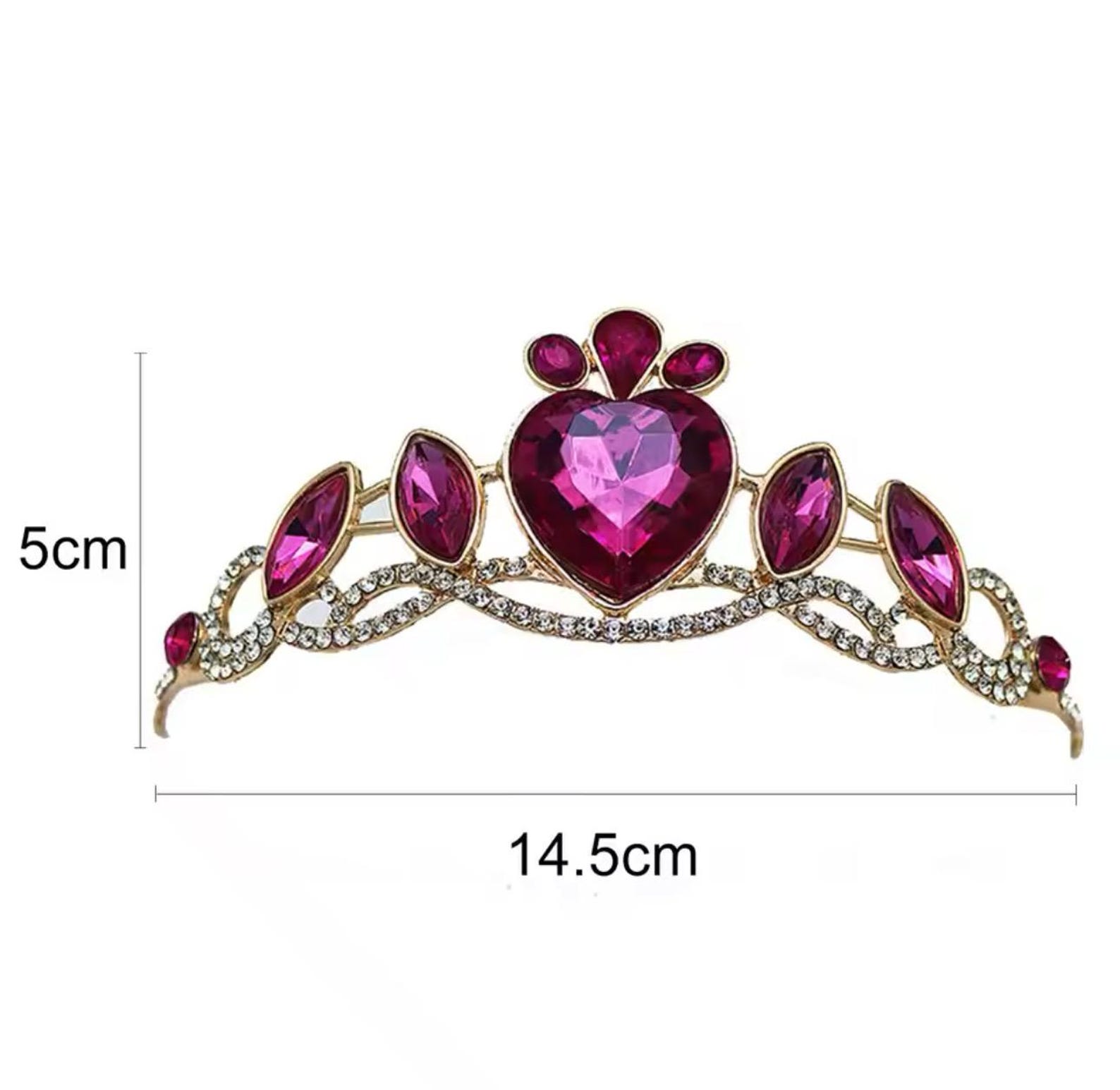 Princess Charm School Inspired Pink Tiara Headband Jewellery Blair - Etsy