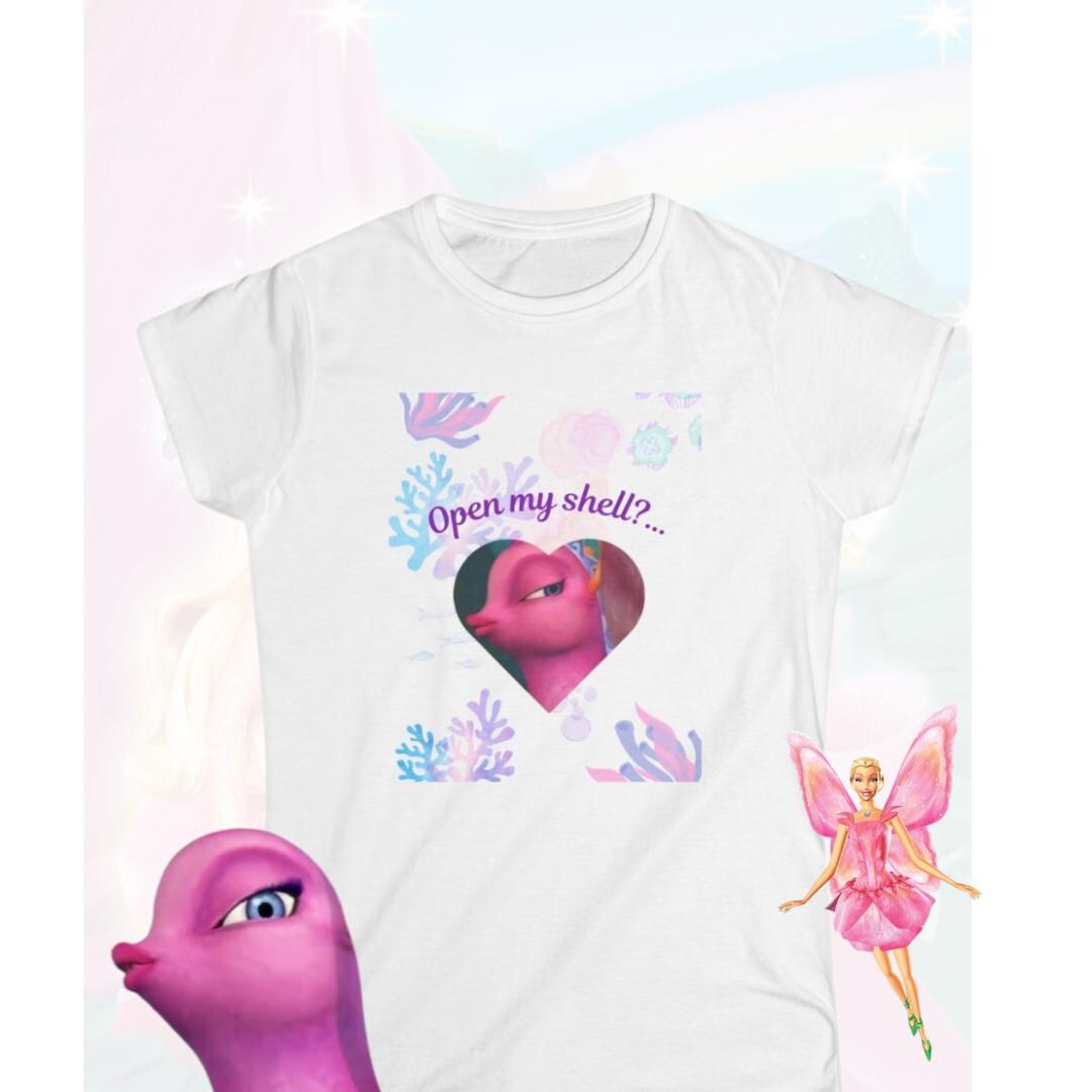 Fairytopia Mermaidia Shellie Inspired Open My Shell Tee Shirt - Etsy