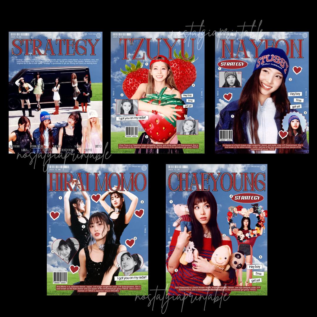 TWICE Strategy Art Poster Prints (11 JPGS) | Megan Thee Stallion ...