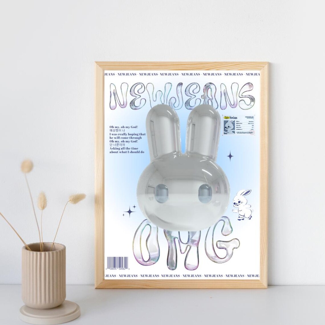 Newjeans OMG Poster Print Aesthetic Kpop Room Decor Printable Kpop Wall ...