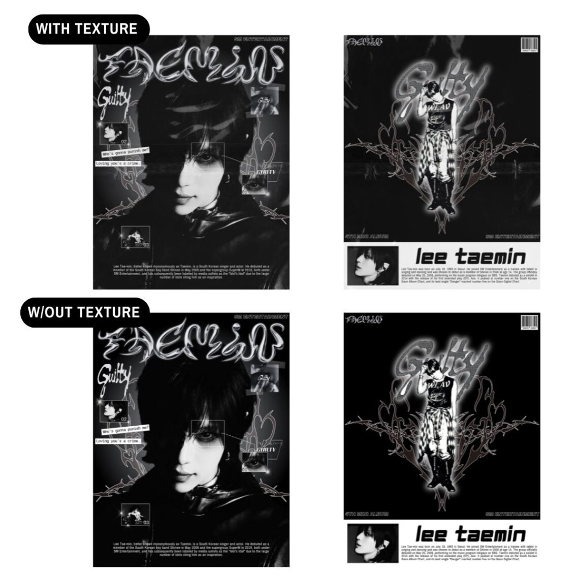 Taemin "guilty" Poster Print | Lee Taemin Shinee | Aesthetic Kpop Room ...