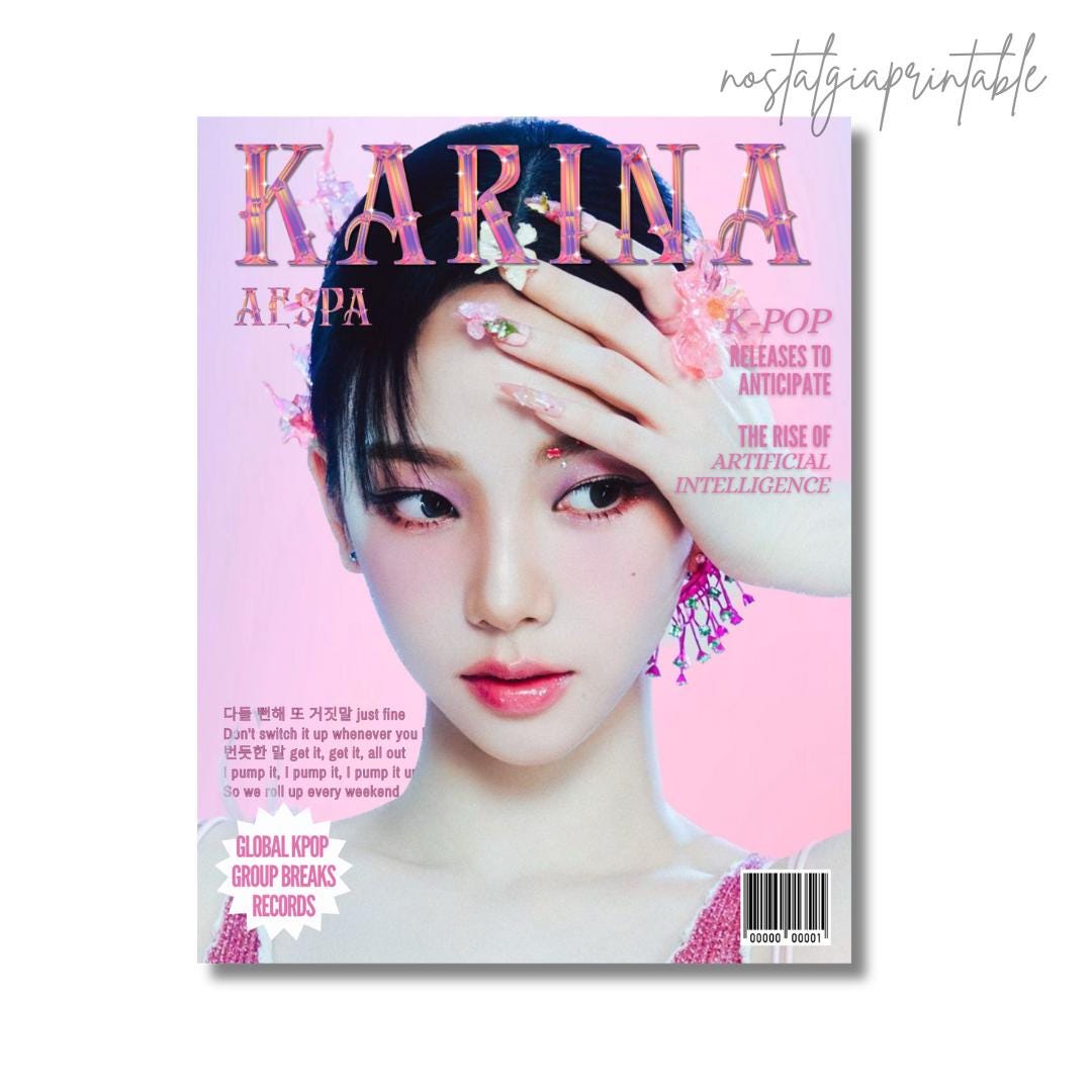 Aespa Karina Poster Print Better Things Era Aesthetic Kpop Room Decor Printable Kpop Wall Art ...