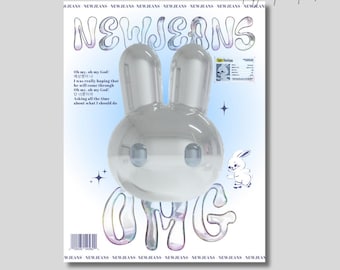 NJZ (newjeans) Art Poster Prints | Aesthetic Kpop Room Decor ...