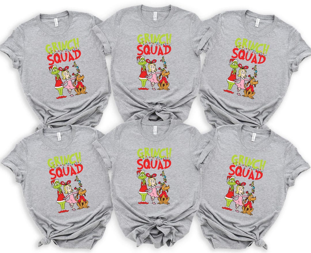 Grinch Squad T-shirt, Grinchmas Tee, Cindy Girls Tee, Dog Max T-shirt ...
