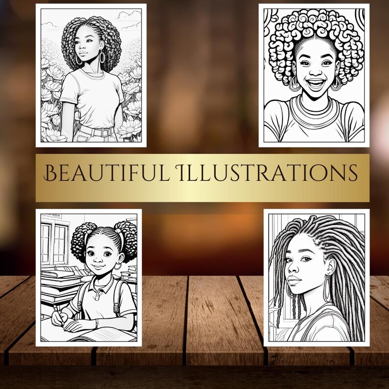 Black Girl Magic Coloring Book| Teen Girl Coloring Pages|printable ...