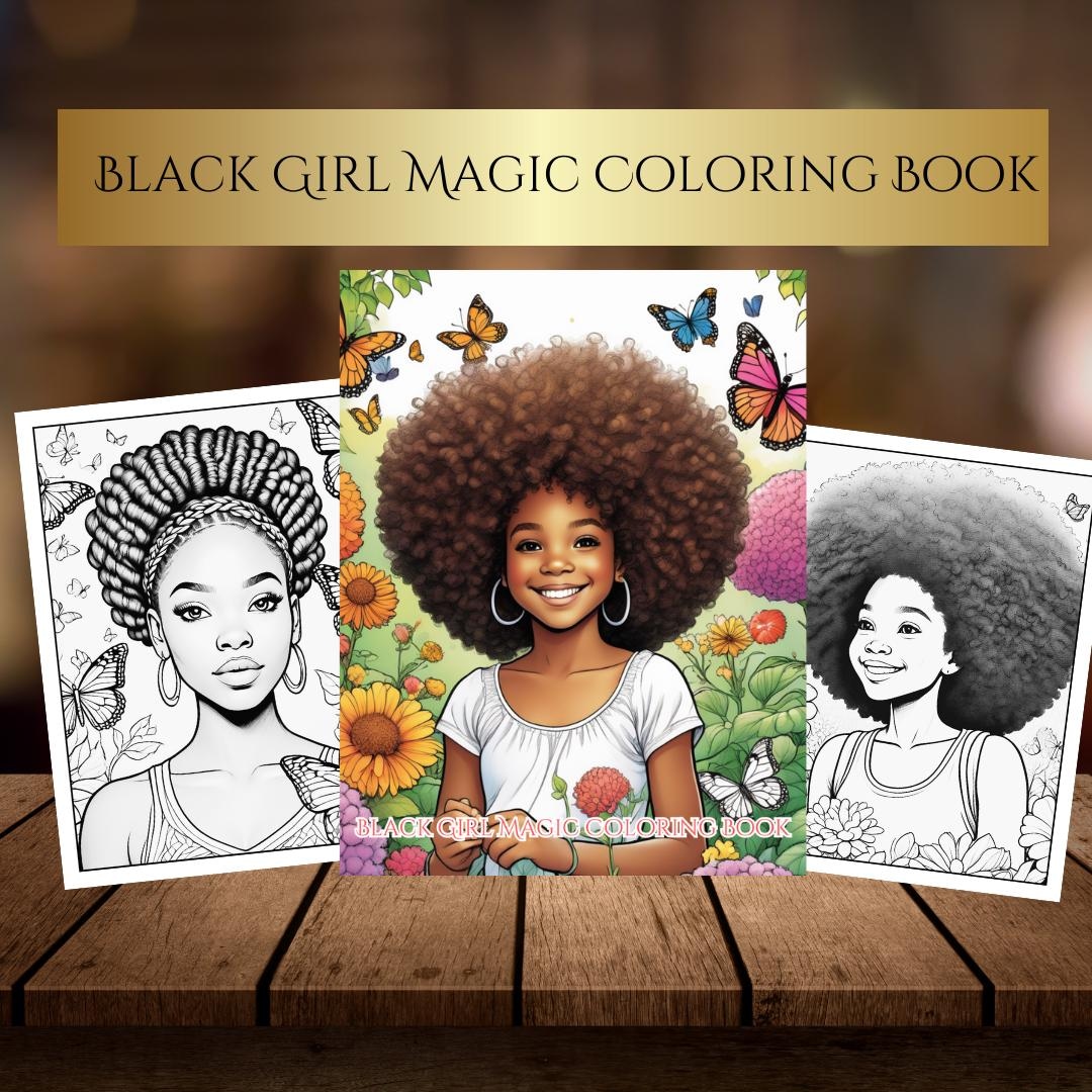 Black Girl Coloring Book Teen Girl Coloring Pagesprintable Coloring ...