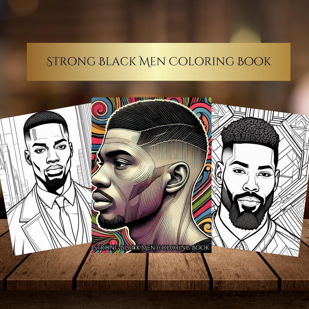 Strong Men Coloring Pages -muscular Athletes, Bodybuilding, Power ...