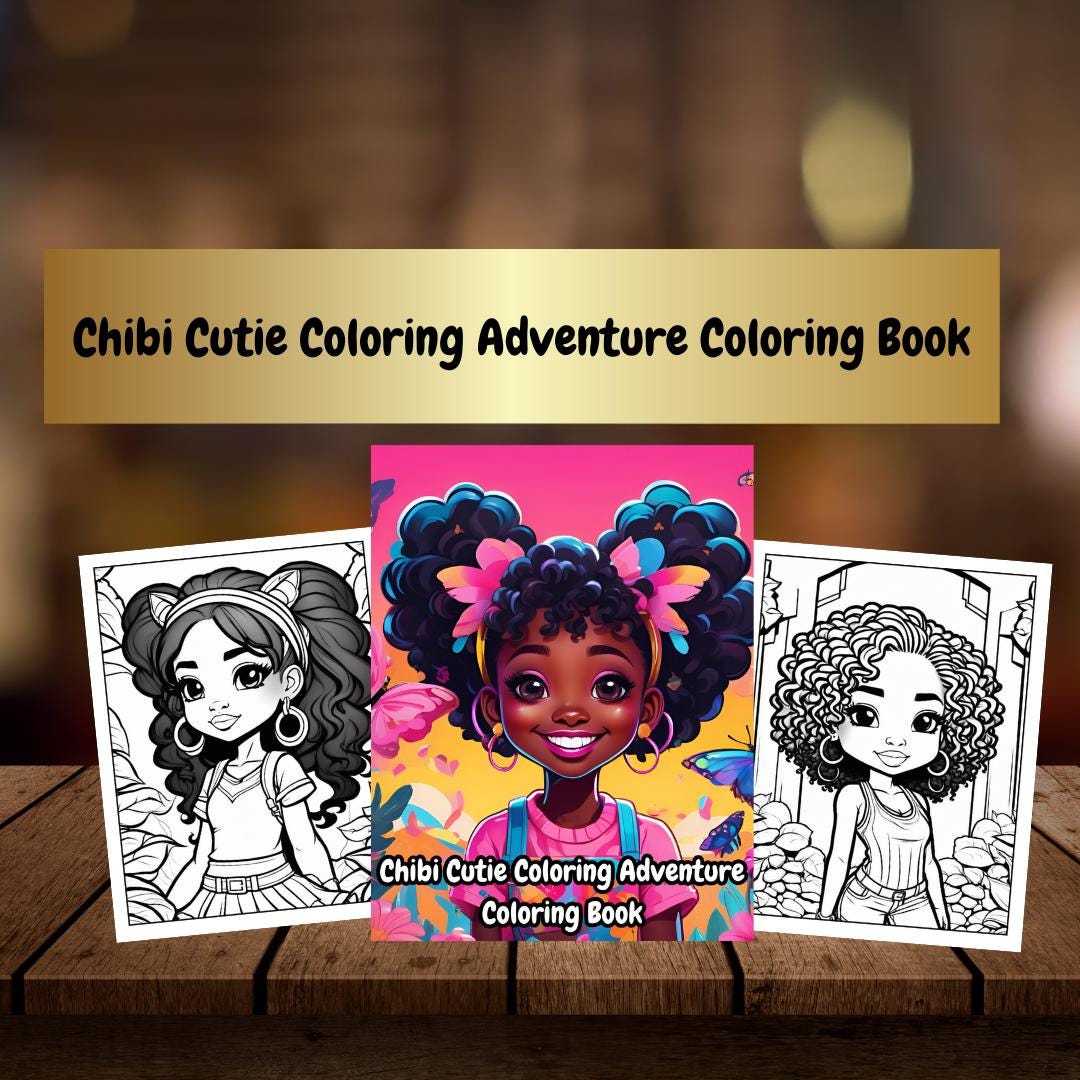 Kawaii Chibi Girls Coloring Book | Fun Art (digital Download) - Etsy