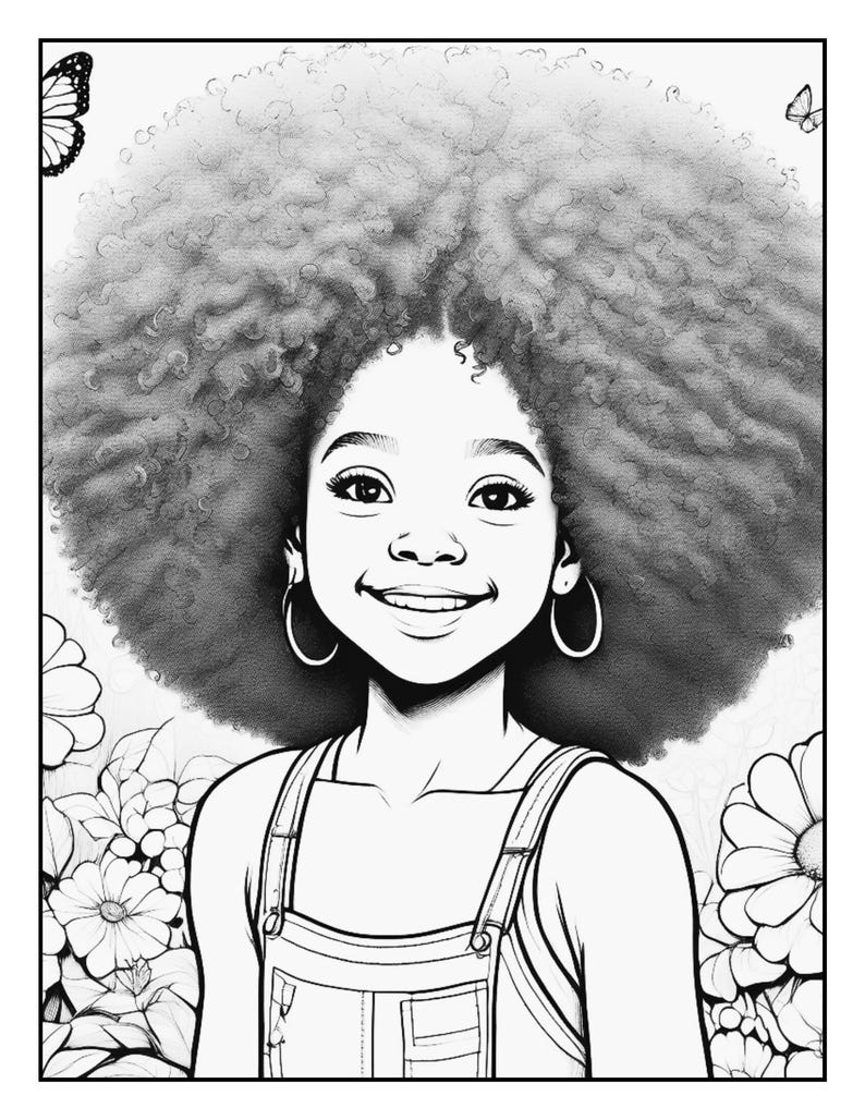 Black Girl Coloring Book Teen Girl Coloring Pagesprintable Coloring ...