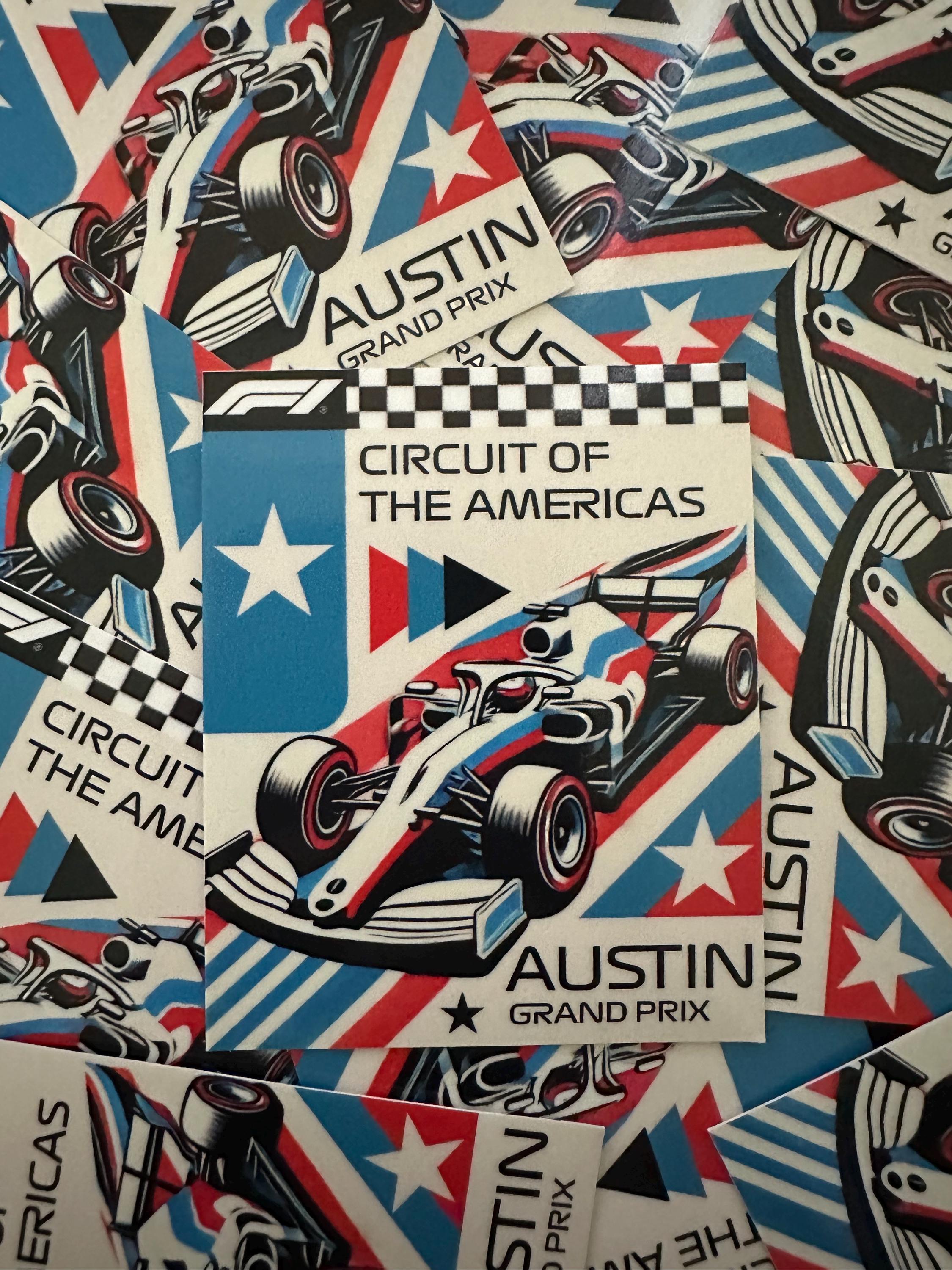Austin Grand Prix F1 Formula 1 Sticker. Circuit of the Americas. COTA ...