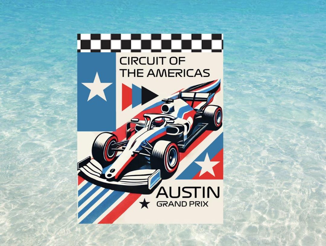 Austin Grand Prix F1 Formula 1 Sticker. Circuit of the Americas. COTA ...