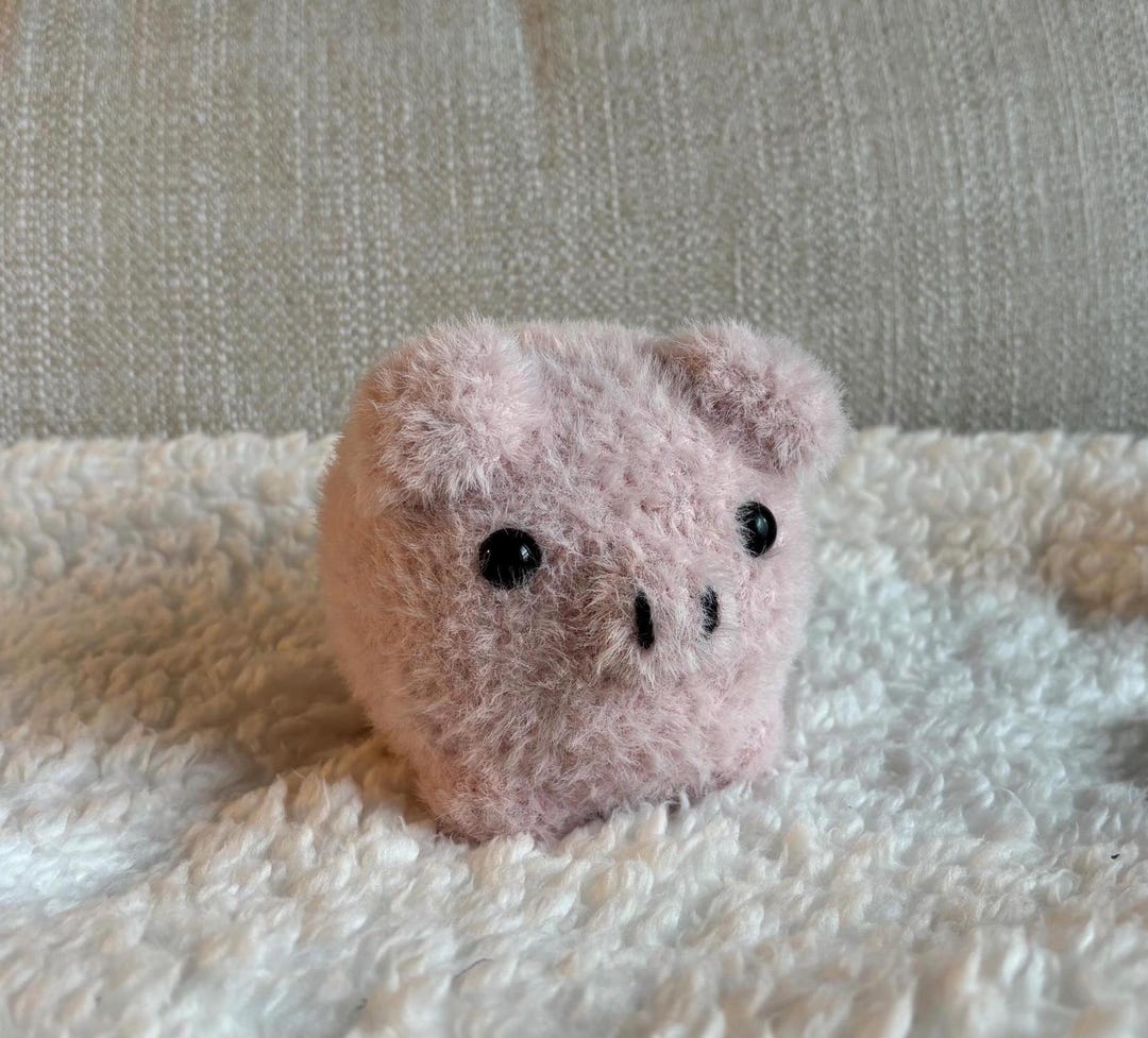 Pig | Fuzzy Pig | Crochet Pig | Amigurumi | Stuffed Animal | Handmade ...