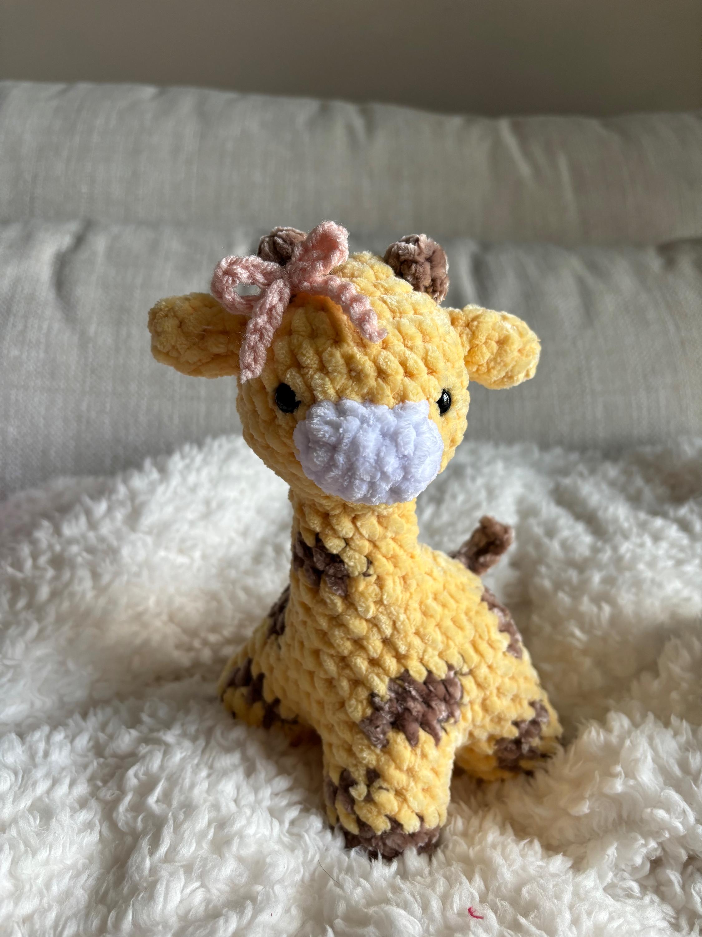 Giraffe Plushie Giraffe Stuffed Animal Handmade Giraffe Amigurumi ...