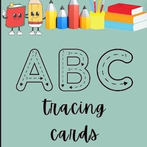 ABC Coloring Book, Alphabet Tracing Cards Worksheets, Alphabet Tracing ...