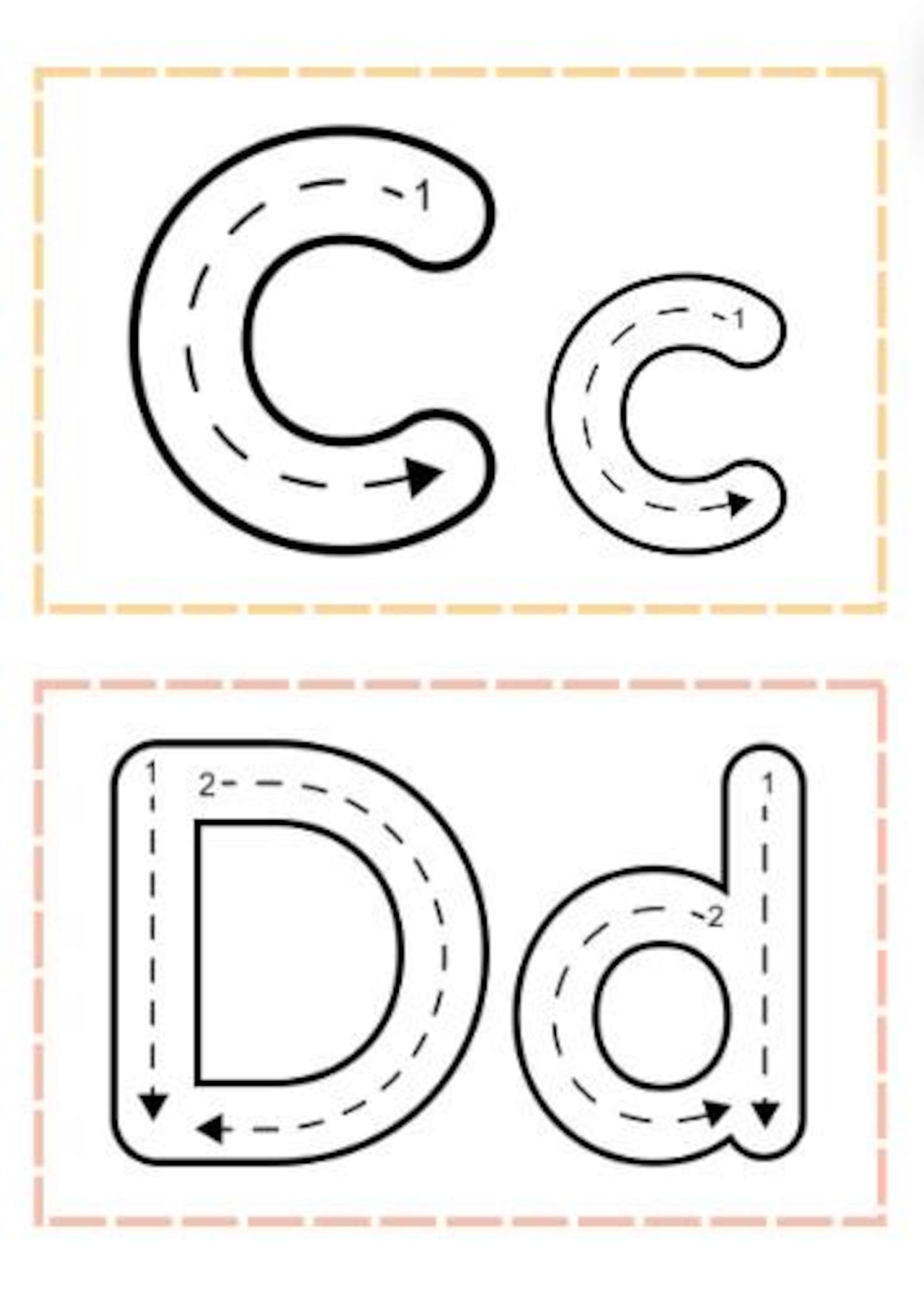 ABC Coloring Book, Alphabet Tracing Cards Worksheets, Alphabet Tracing ...