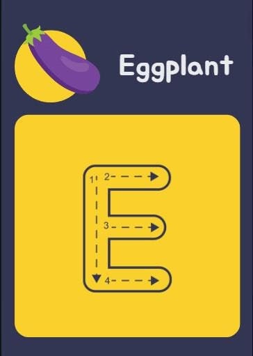 Vegetables Alphabet Uppercase Tracing Activities Workbook, ABC Book ...