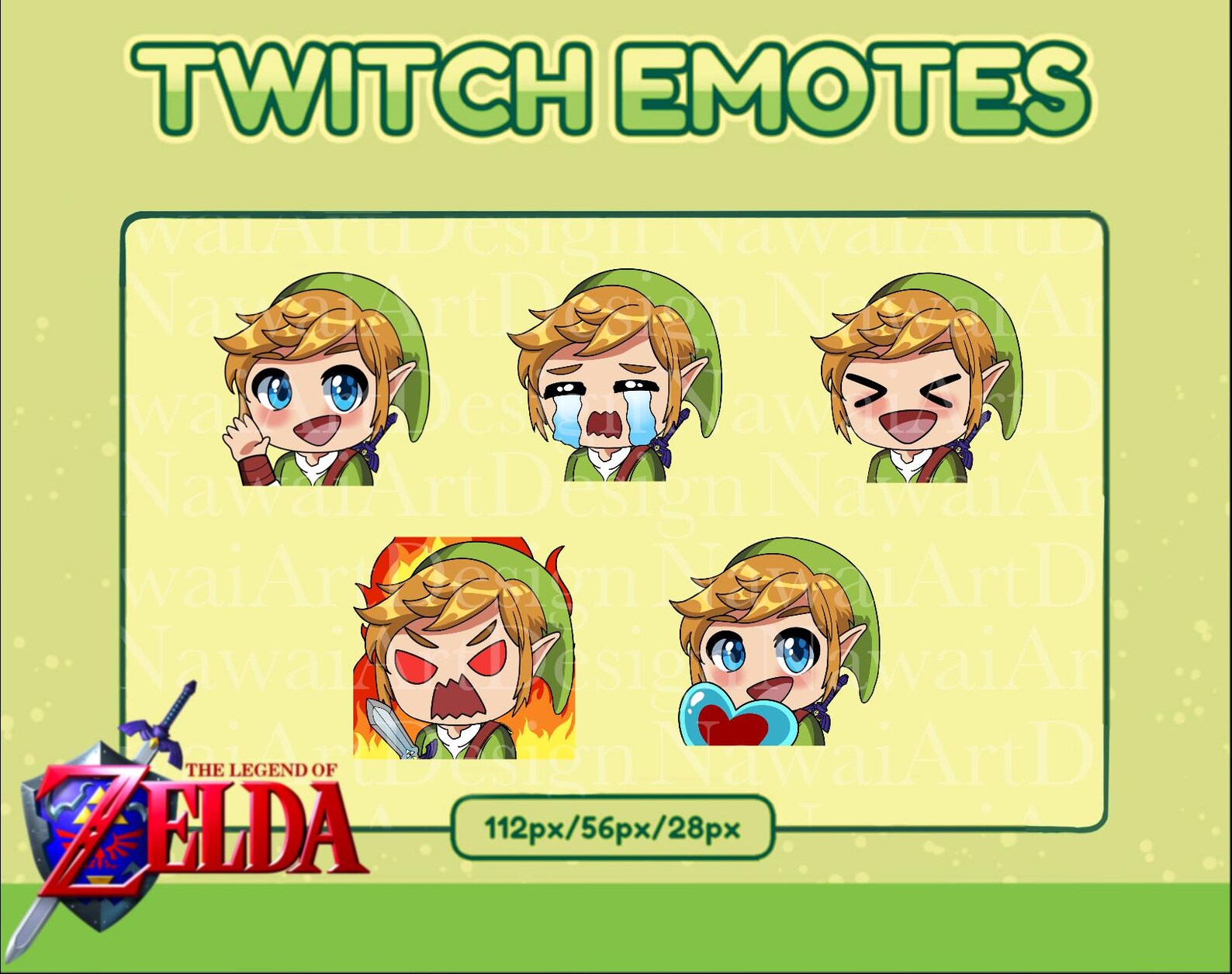 Link Ultimate Mix & Match Emote Pack | Legend of Zelda| Twitch/discord ...