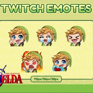 Link Ultimate Mix & Match Emote Pack | Legend of Zelda| Twitch/discord ...