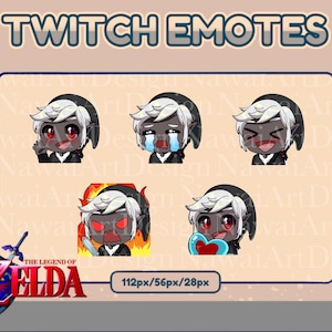 Dark Link Emote Pack| Legend of Zelda| Twitch/discord Icon| Kawaii ...