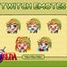 Link Emote Pack| Legend of Zelda| Twitch/discord Icon| Kawaii Chibi ...