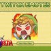 Link Emote Pack| Legend of Zelda| Twitch/discord Icon| Kawaii Chibi ...