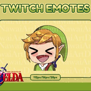 Link Emote Pack| Legend of Zelda| Twitch/discord Icon| Kawaii Chibi ...