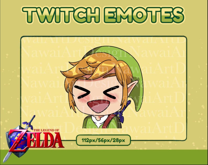 Link Emote Pack| Legend of Zelda| Twitch/discord Icon| Kawaii Chibi ...