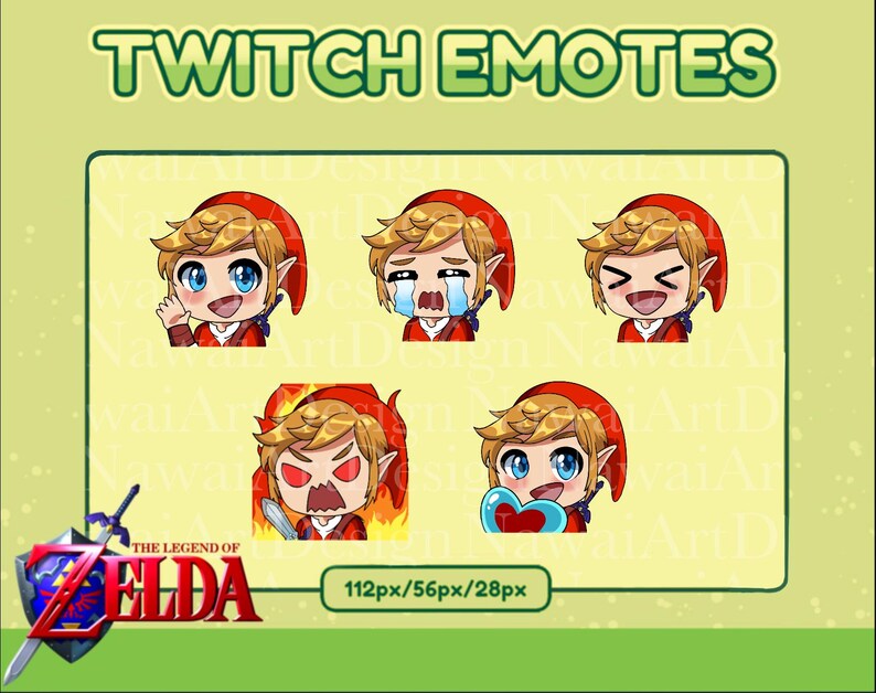 Link Ultimate Mix & Match Emote Pack | Legend of Zelda| Twitch/discord ...