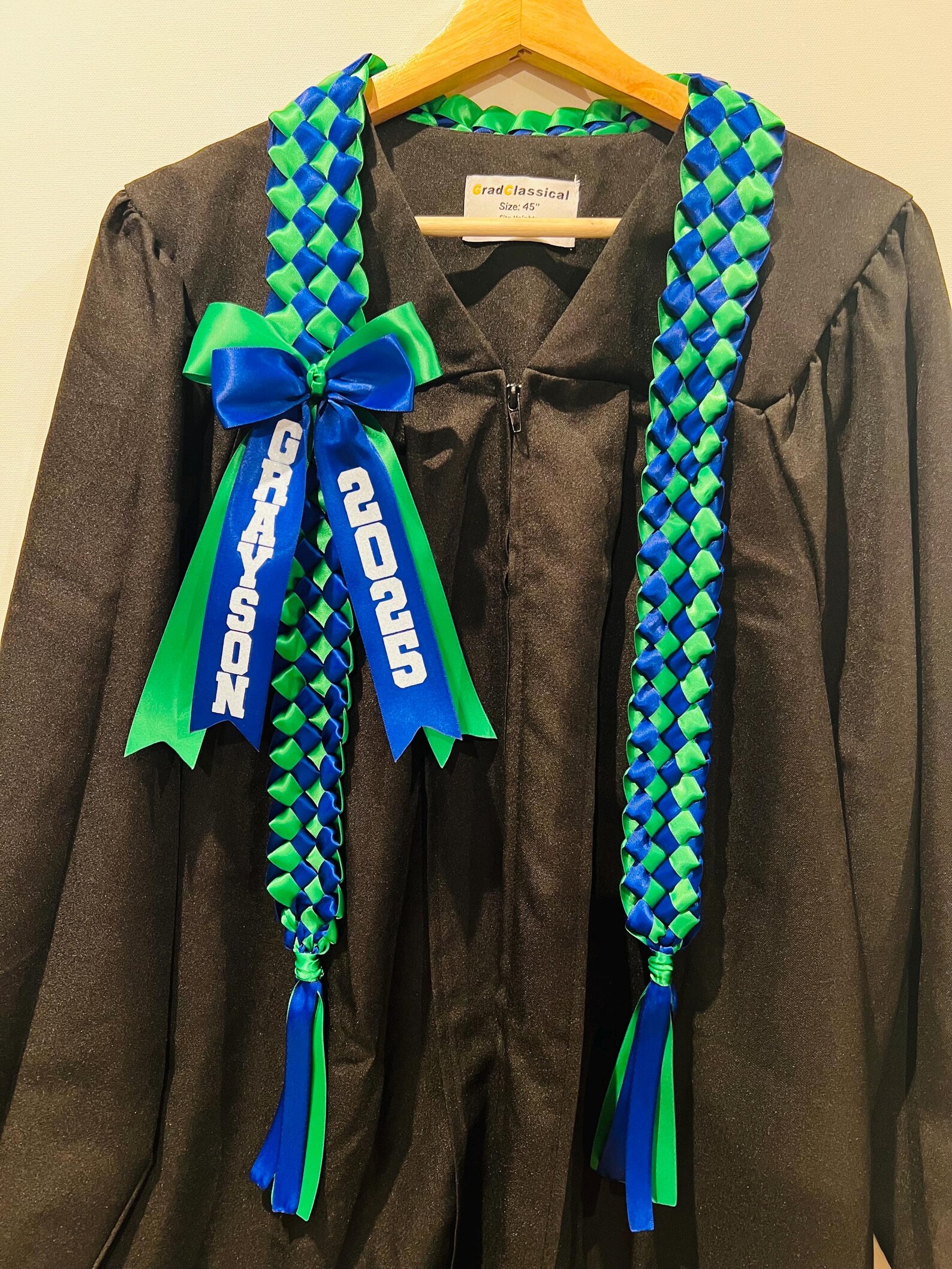 Customized High School or College Graduation Lei Stole - Match Your ...