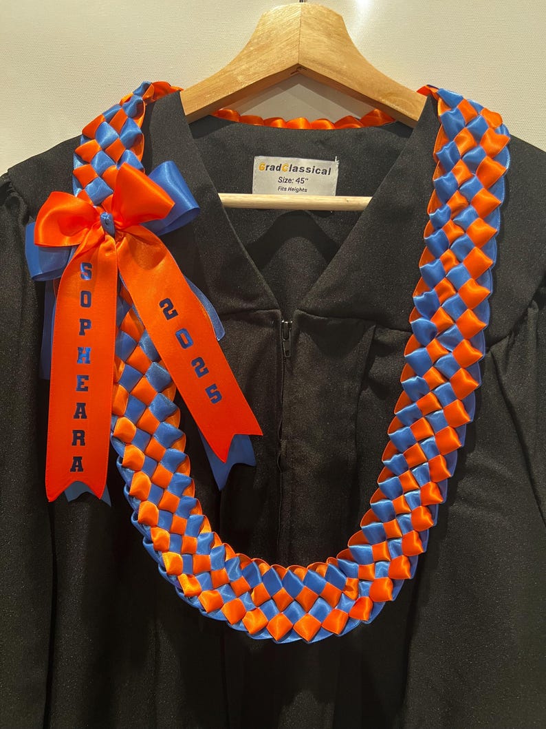 Customized High School or College Graduation Lei Stole - Match Your ...