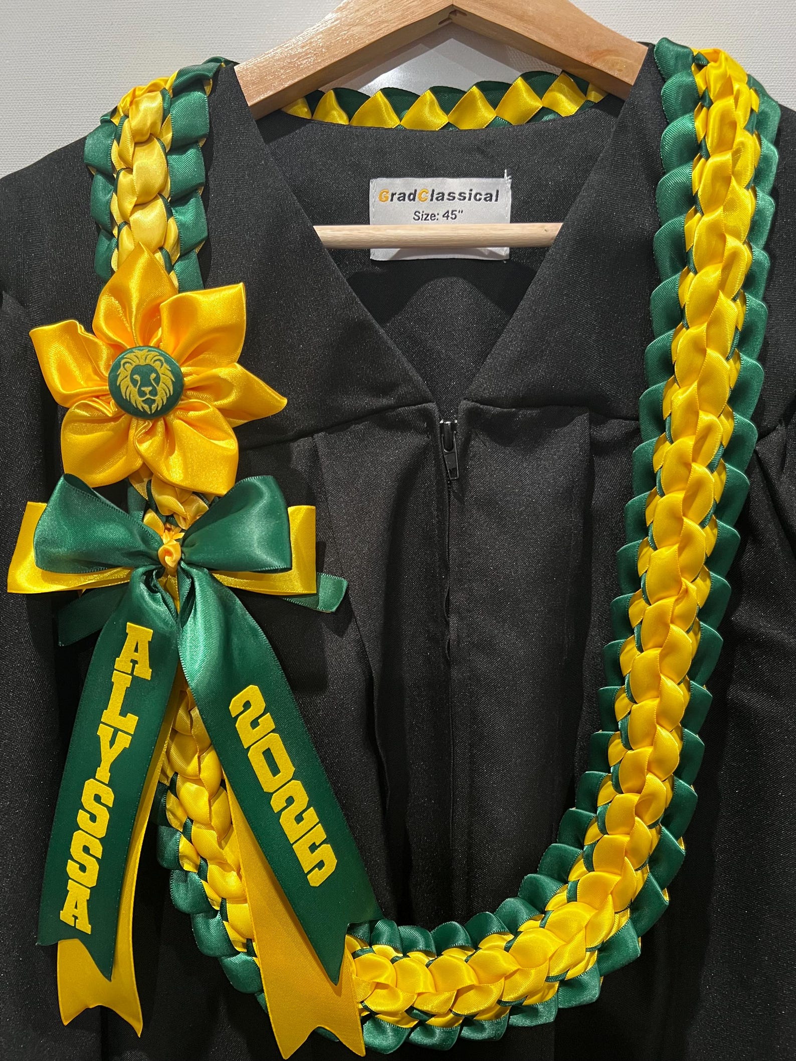 Customized High School or College Graduation Lei Stole - Match Your ...
