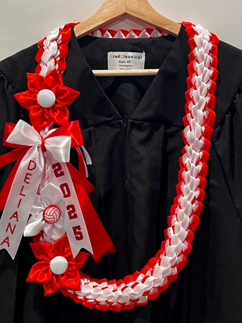 Customized High School or College Graduation Lei Stole - Match Your ...