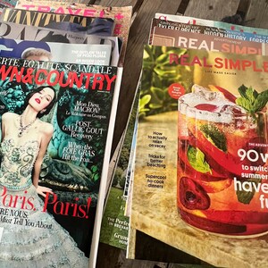 5 Assorted Magazines for Collage Art, Scrapbooking, Junk Journals ...