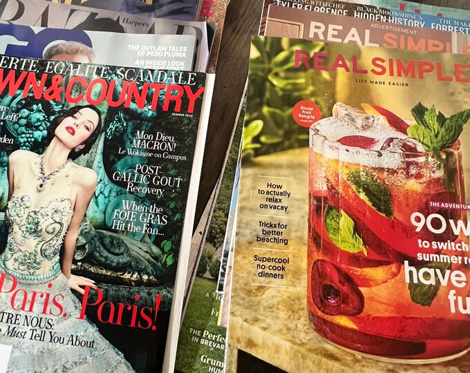 5 Assorted Magazines for Collage Art, Scrapbooking, Junk Journals ...