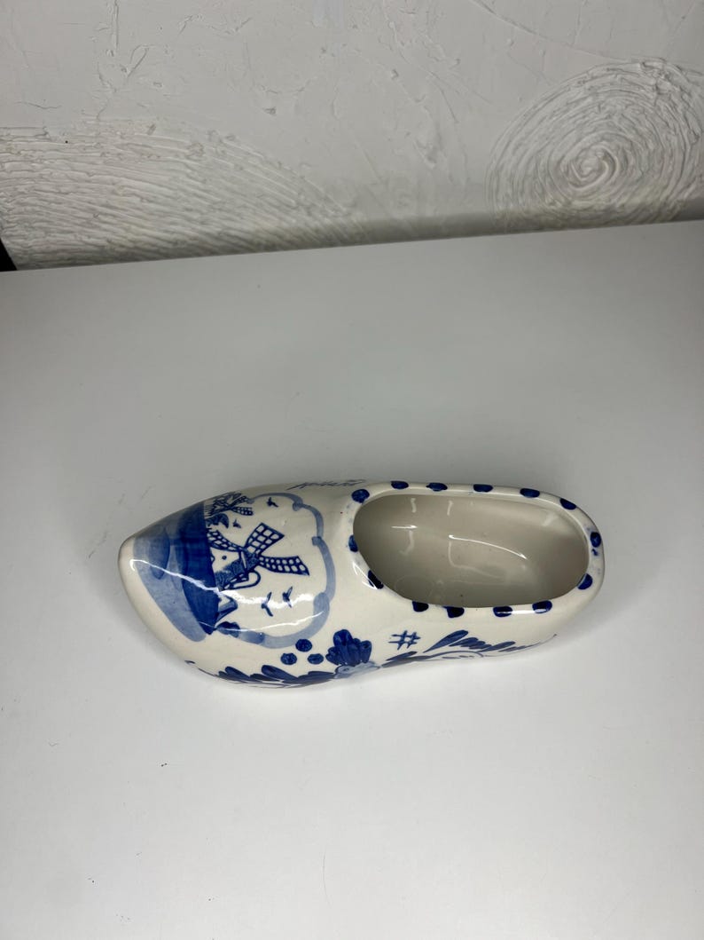 Vintage Holland Delft Blue Ceramic Clog | Hand-painted Dutch Souvenir ...