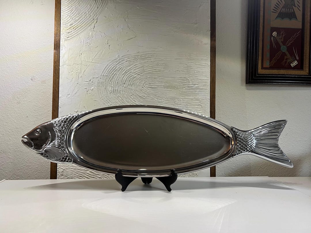 WMF Stainless Steel Fish-shaped Serving Tray German-made, Elegant ...
