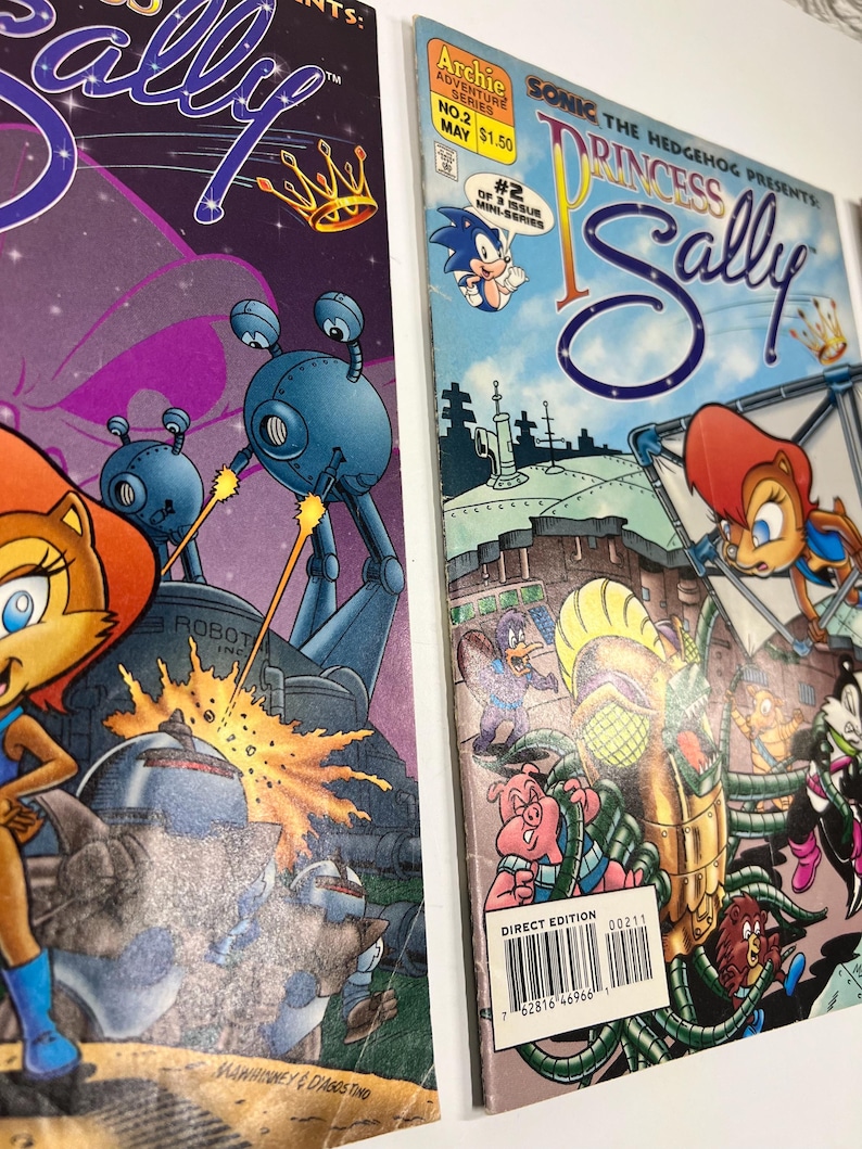 Sonic the Hedgehog Presents Princess Sally Comic Book Set: Archie Comics 1995 (issues 1-3) - Etsy