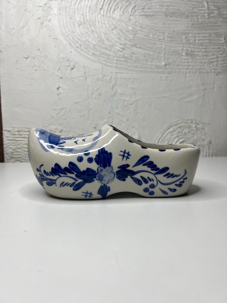 Vintage Holland Delft Blue Ceramic Clog | Hand-painted Dutch Souvenir ...
