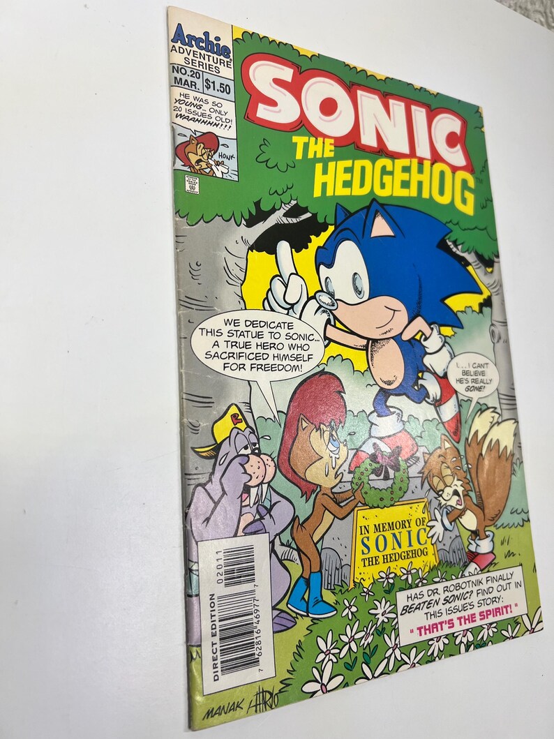 Sonic the Hedgehog Comic No. 20 (march 1995) - Archie Adventure Series ...