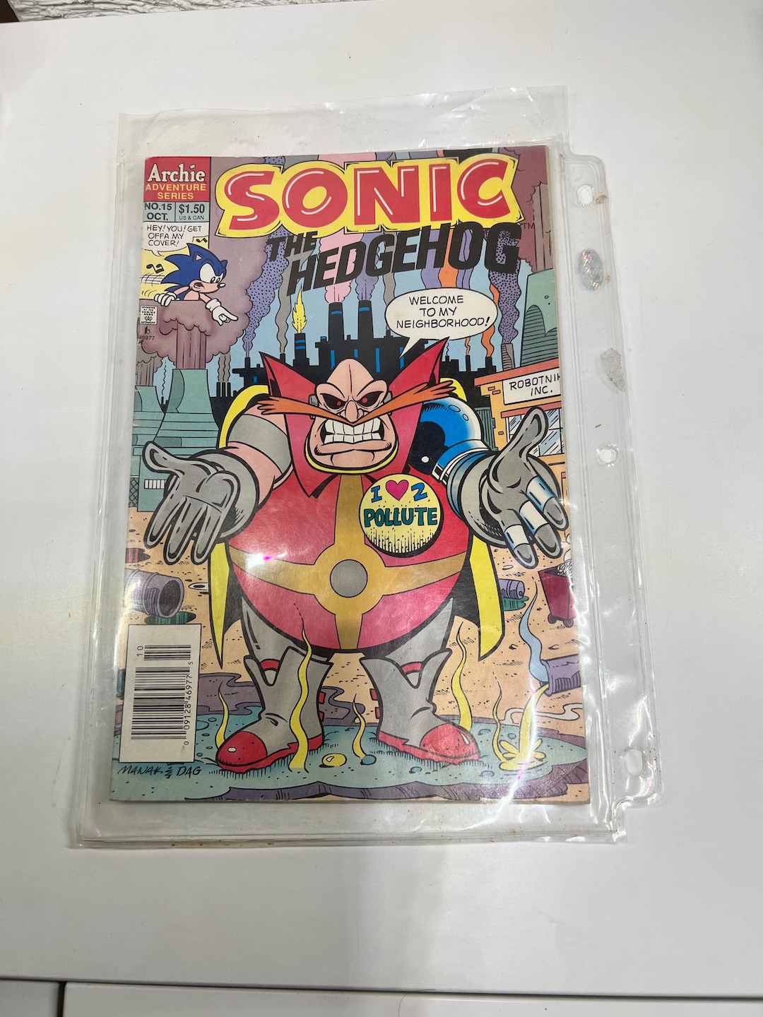 Sonic the Hedgehog Comic No. 15, Oct 1994 – Vintage Archie Comics | Dr ...